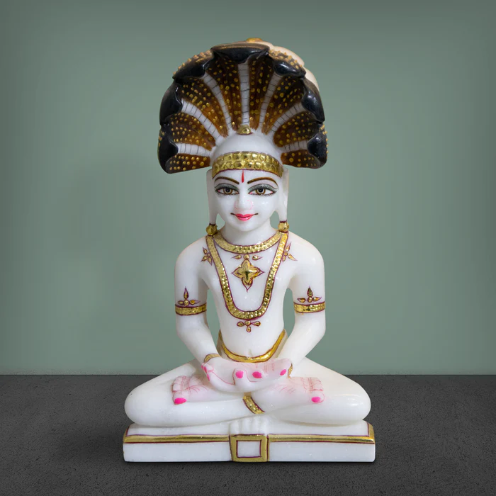 Jain God Marble Statue | Handcrafted Jain Statues for Worship